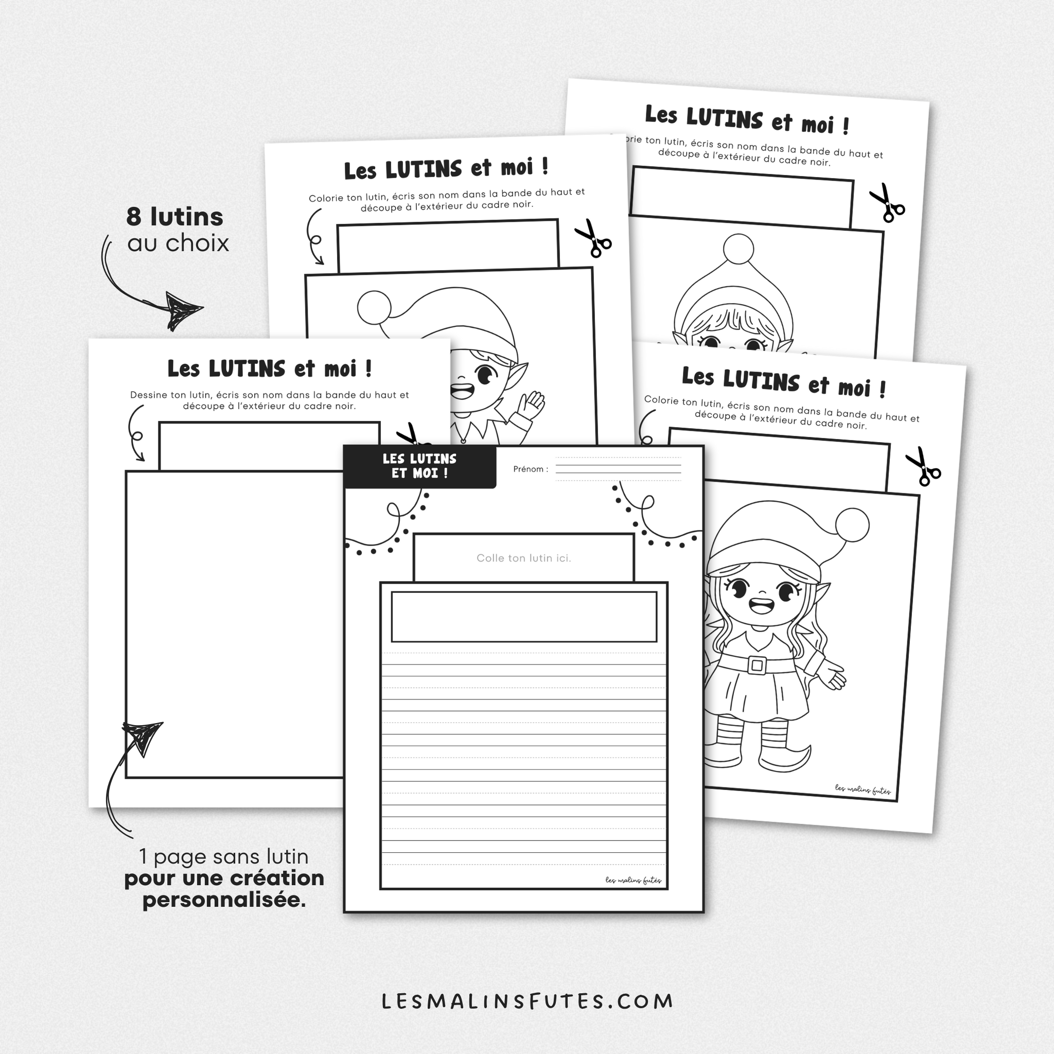 Atelier d’écriture créatif – Les lutins et moi ! (Noël) | Lutins à ...