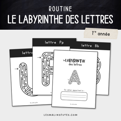 Colorie le chemin de la lettre – Les Malins Futés
