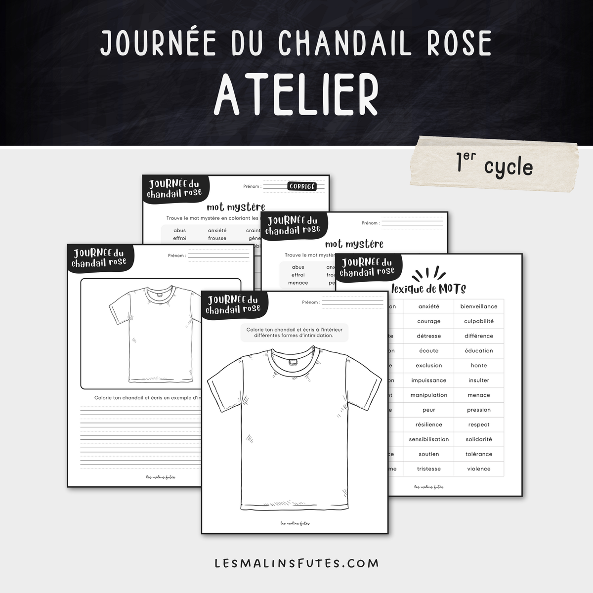 Journée du chandail rose - 1er cycle – Les Malins Futés