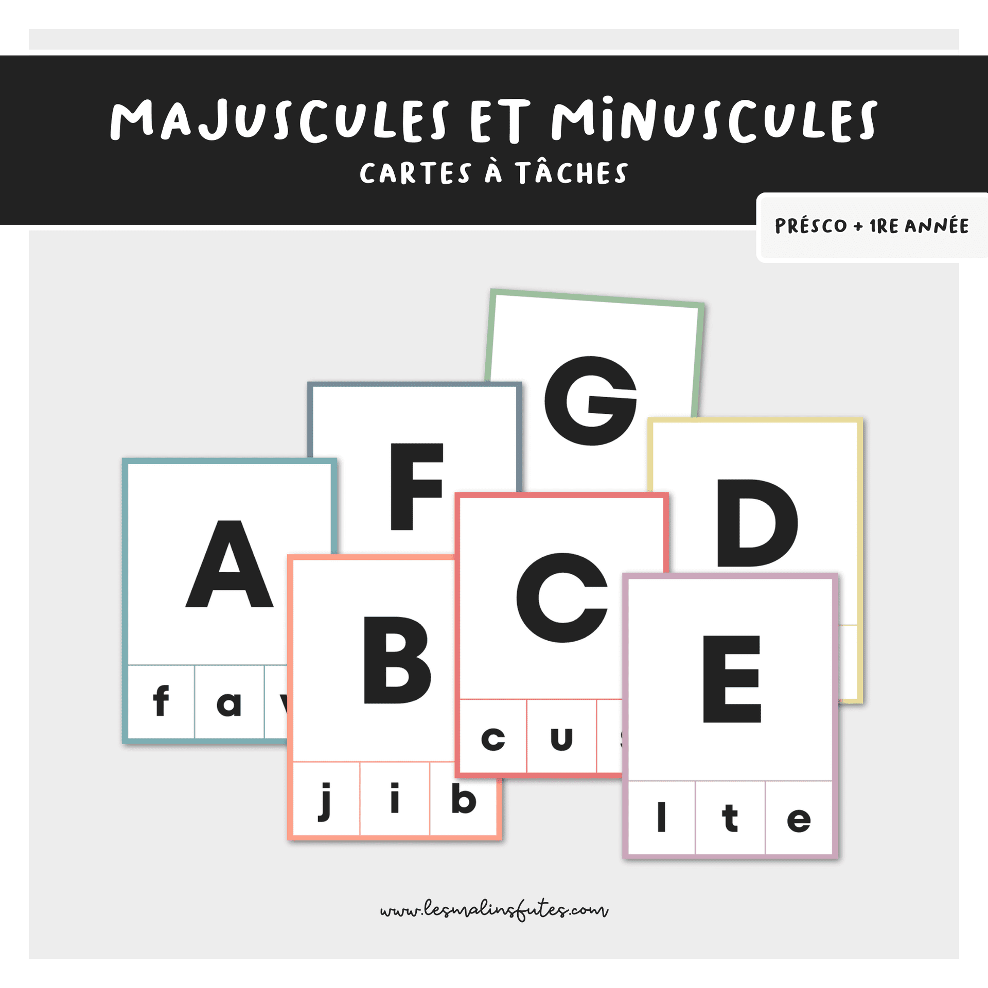 L'alphabet, les majuscules et les minuscules – Les Malins Futés