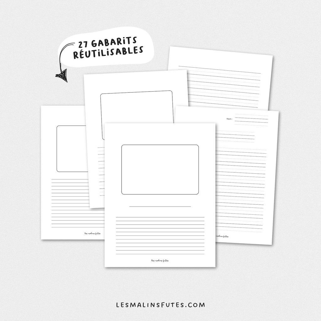 Gabarits d'écriture réutilisables – Les Malins Futés