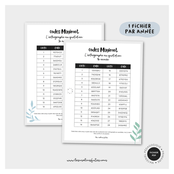 Codes Magimot - L'orthographe au quotidien – Les Malins Futés