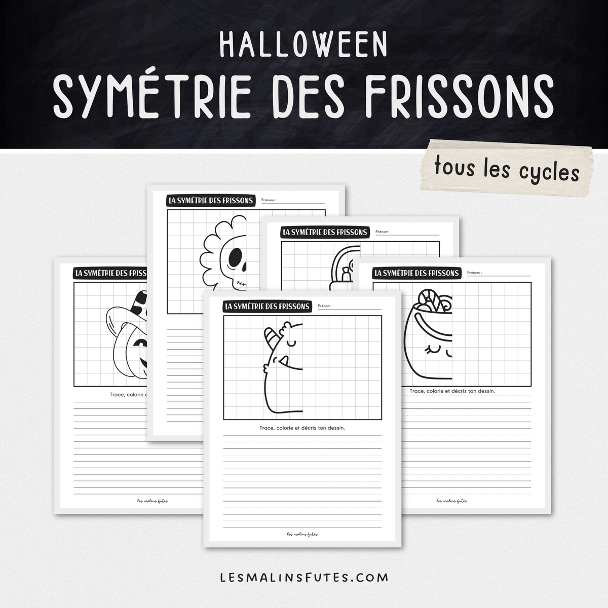 La symétrie des frissons – Halloween - pour tous – Les Malins Futés