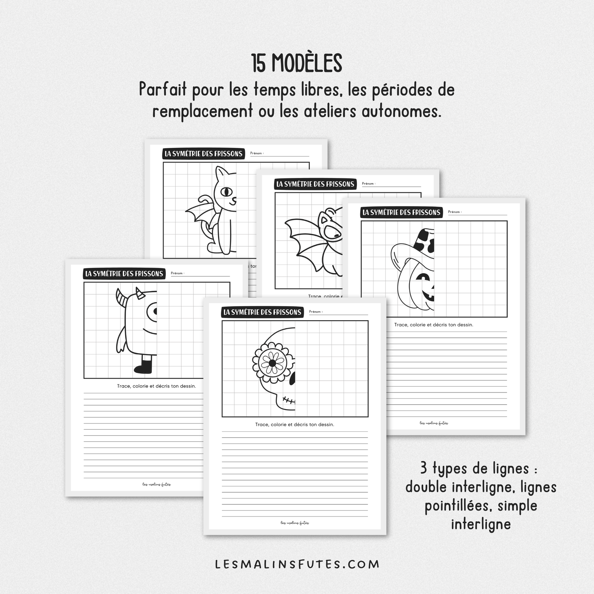 La symétrie des frissons – Halloween - pour tous – Les Malins Futés